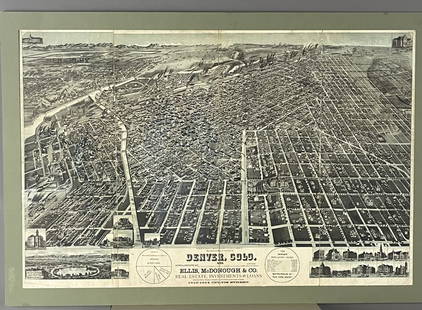1890 Map Of Denver
