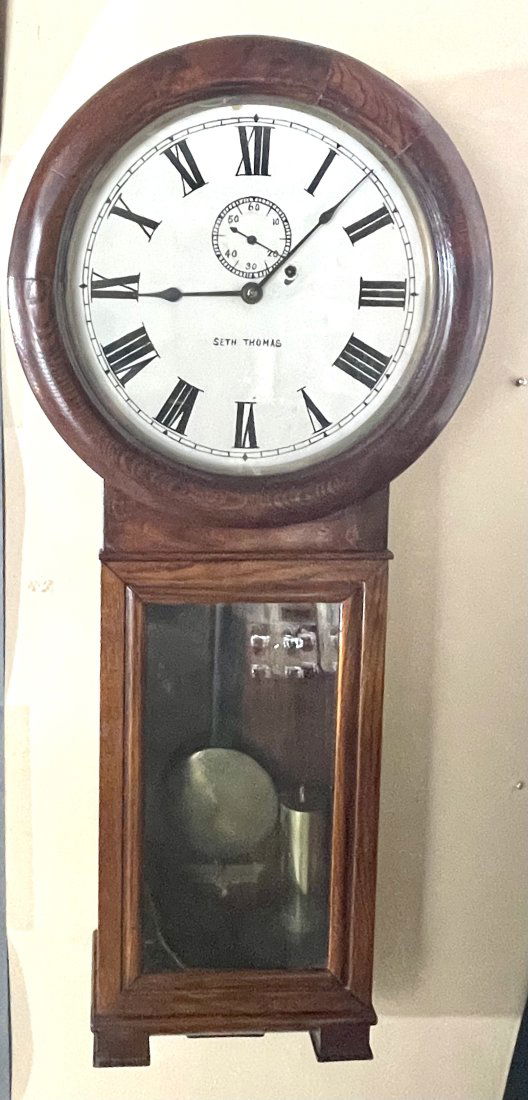 Seth Thomas #2 Oak Railroad Regulator Clock