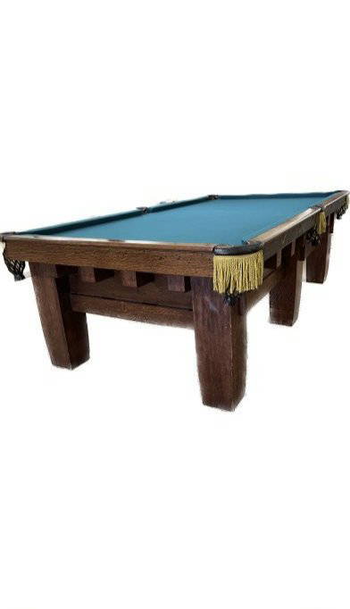 Arts And Crafts Style Brunswick, Balk Collender And Company Oak Pool ...