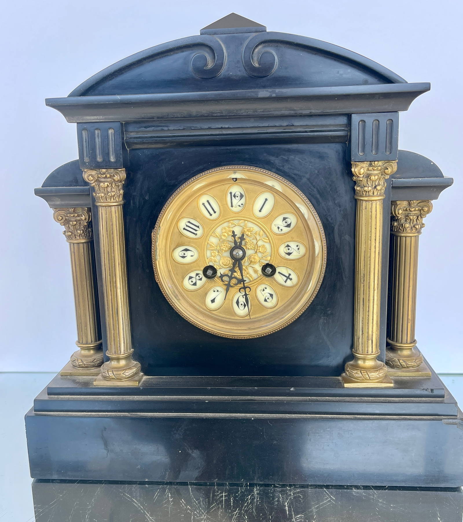 Antique French Marble Mantle Clock Auction