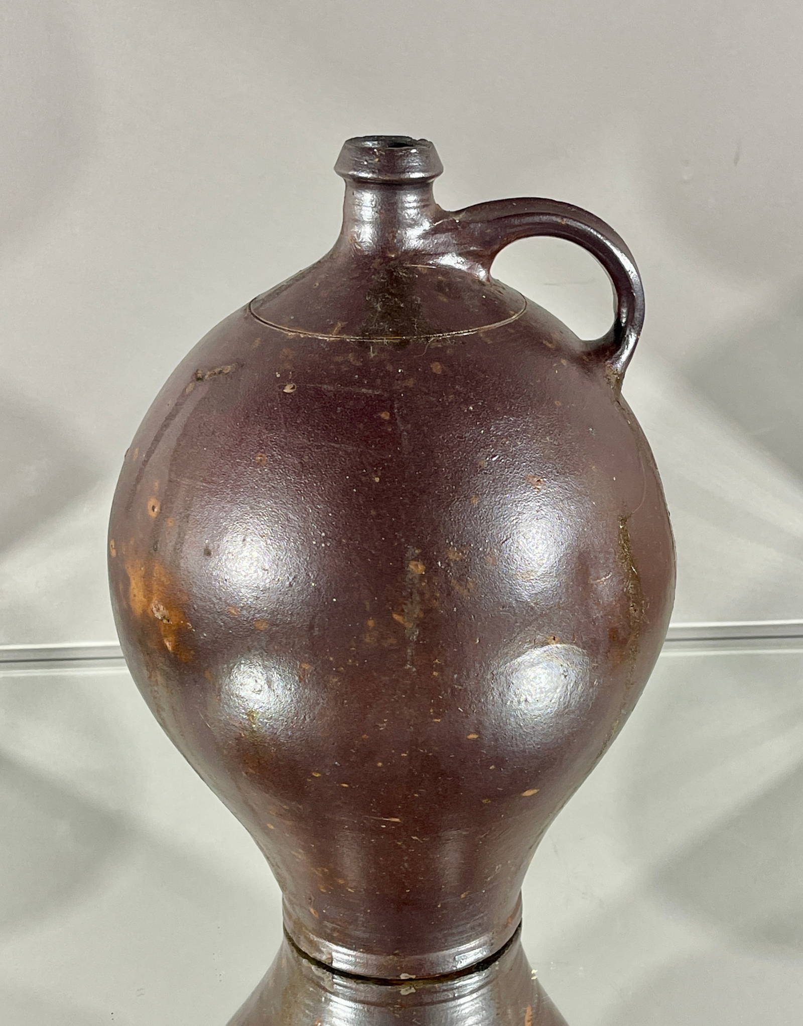19th Century Belgian Salt Glazed Stoneware Jug Auction