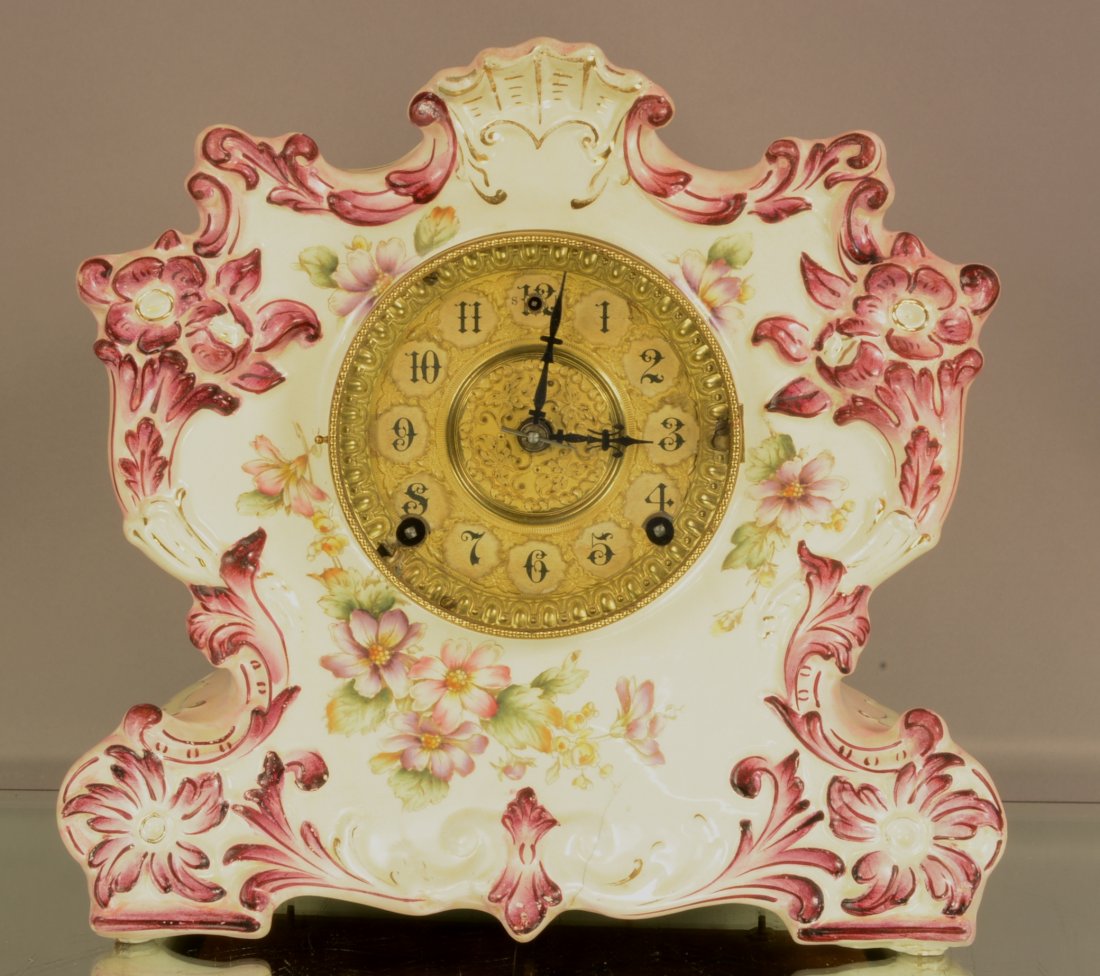 Gilbert "244" Model Porcelain Mantel Clock