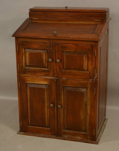Colonial Style Mahogany Station Master Desk