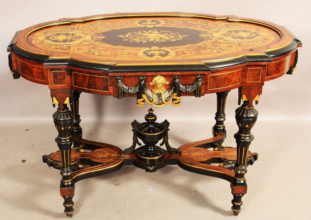 American Renaissance Victorian Parlor Table