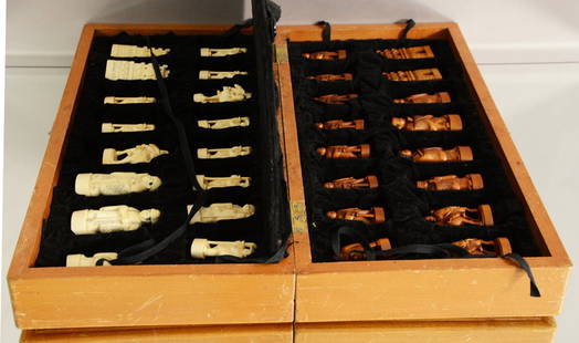 Chinese Ivory Chess Set