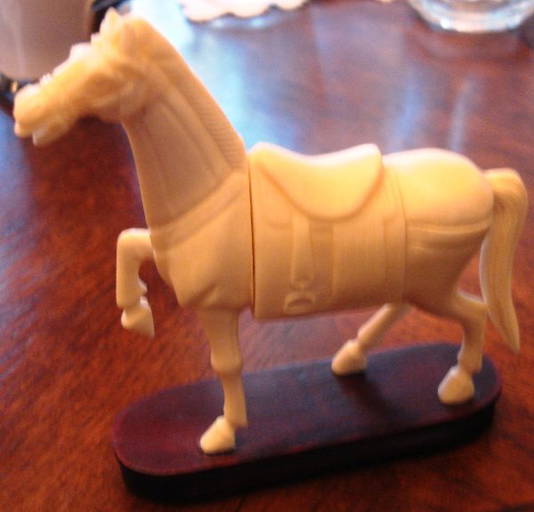 Hand Carved Ivory Horse
