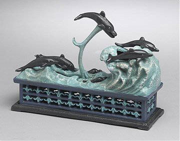 50: Cast iron dolphin bank - Feb 12, 2010 | Art & Jewelry Auction House ...