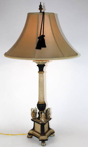 John Richards Table Lamp With Swans