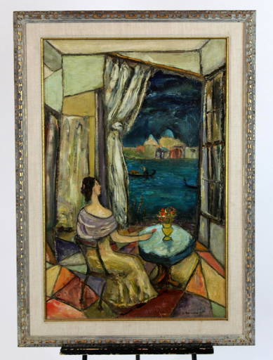 Samuel Brecher oil on canvas painting - Oct 07, 2017 | King Galleries in GA