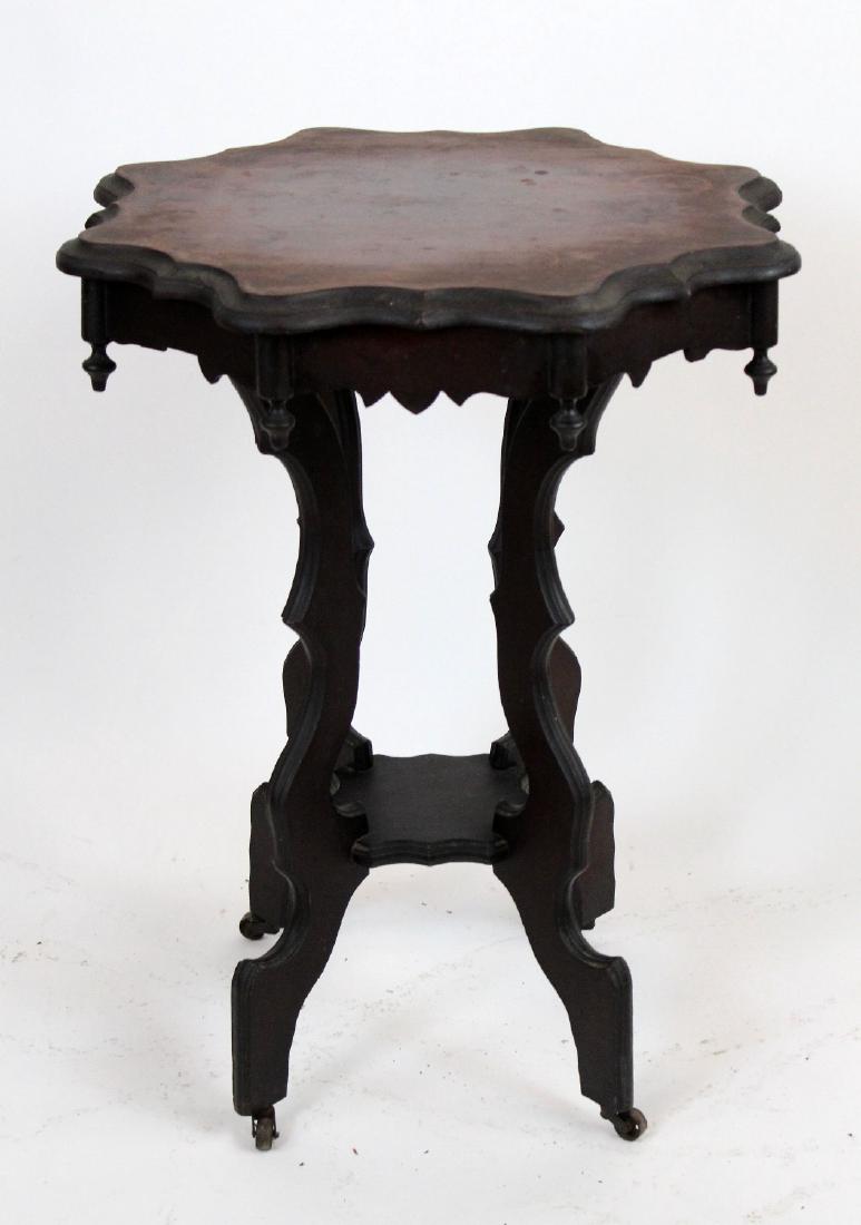 American Victorian Parlor Table In Walnut