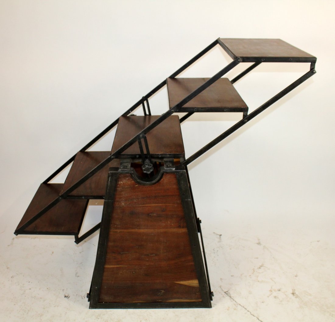 Convertible bookshelf/ library table