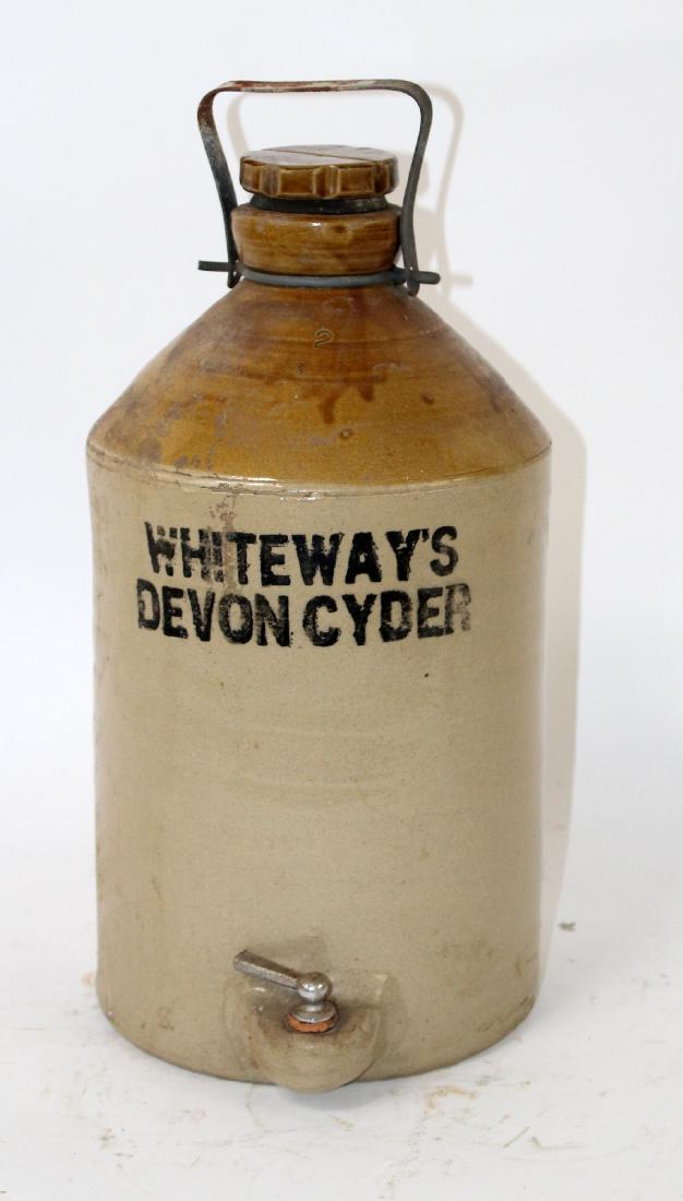 English Whiteways Devon Cyder stoneware jug