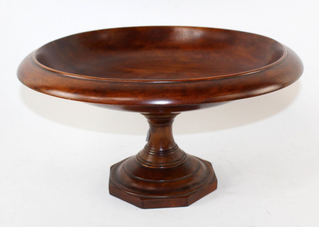 Theodore Alexander turned wood centerpiece bowl