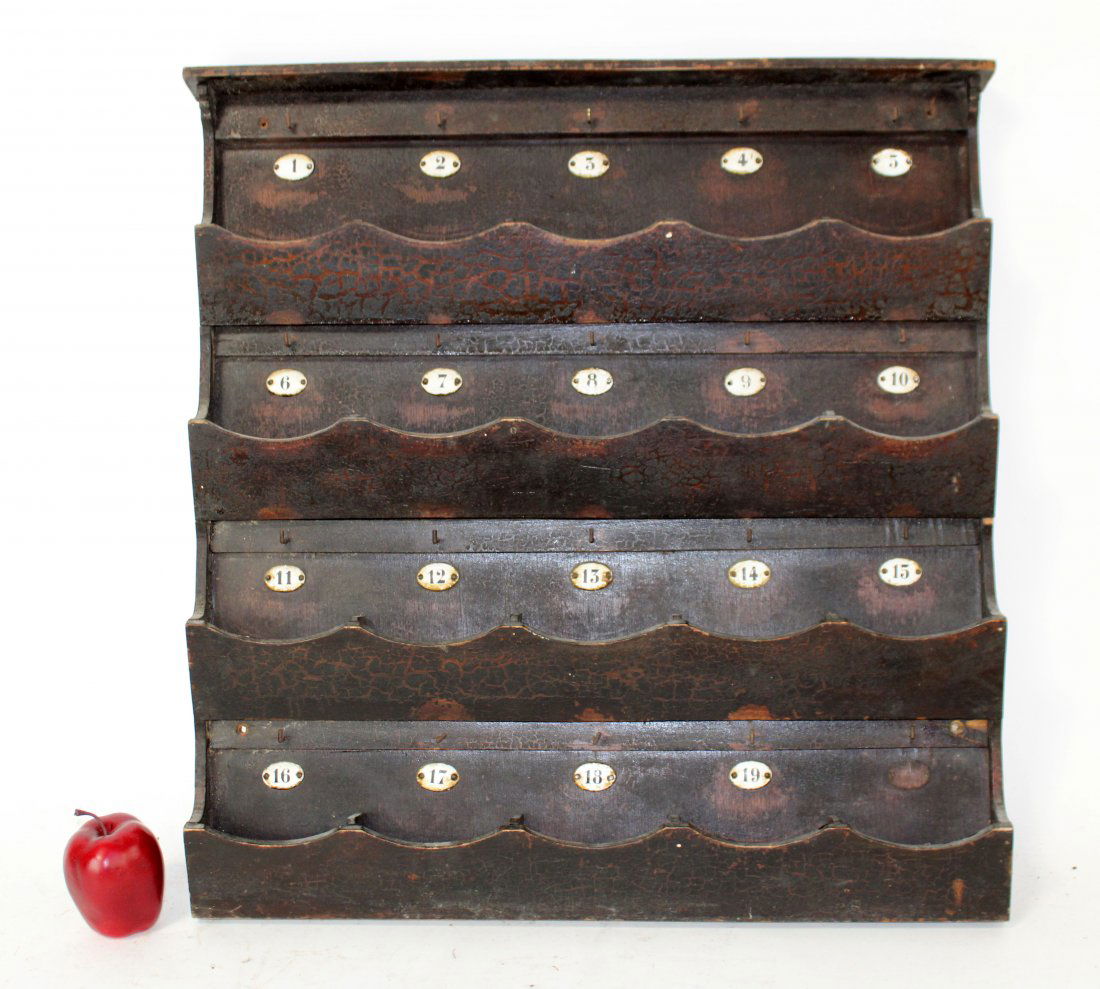 French Hotel Key & Letter Display Board