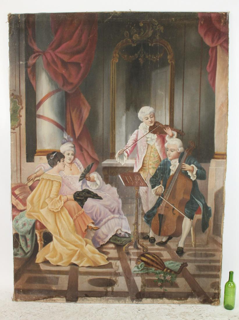 Oil on canvas Victorian parlor scene - Jan 01, 2020 | King Galleries in GA