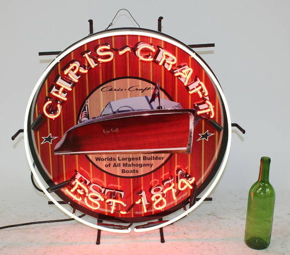 Chris Craft Wooden Boat Neon Sign
