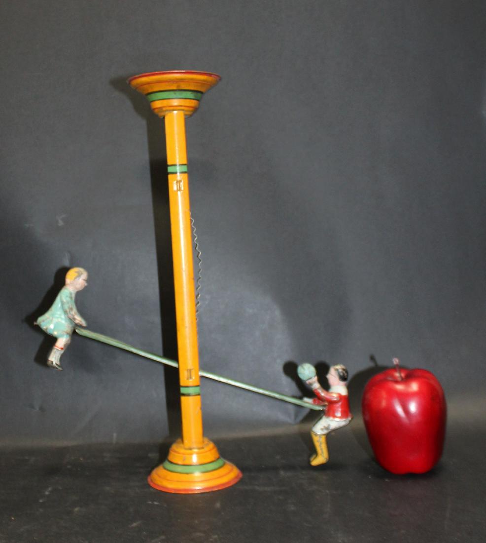 Antique Gibbs Tin Teeter Totter Toy Feb 01 2020 King Galleries In Ga