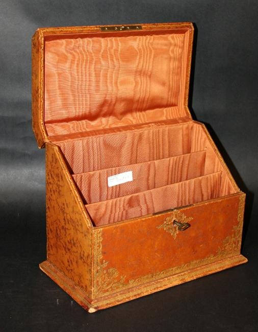 French tooled leather letter box - Apr 29, 2020 | King Galleries in GA
