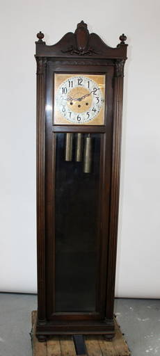 Colonial Mfg Co Grandfather Clock With Brass Face