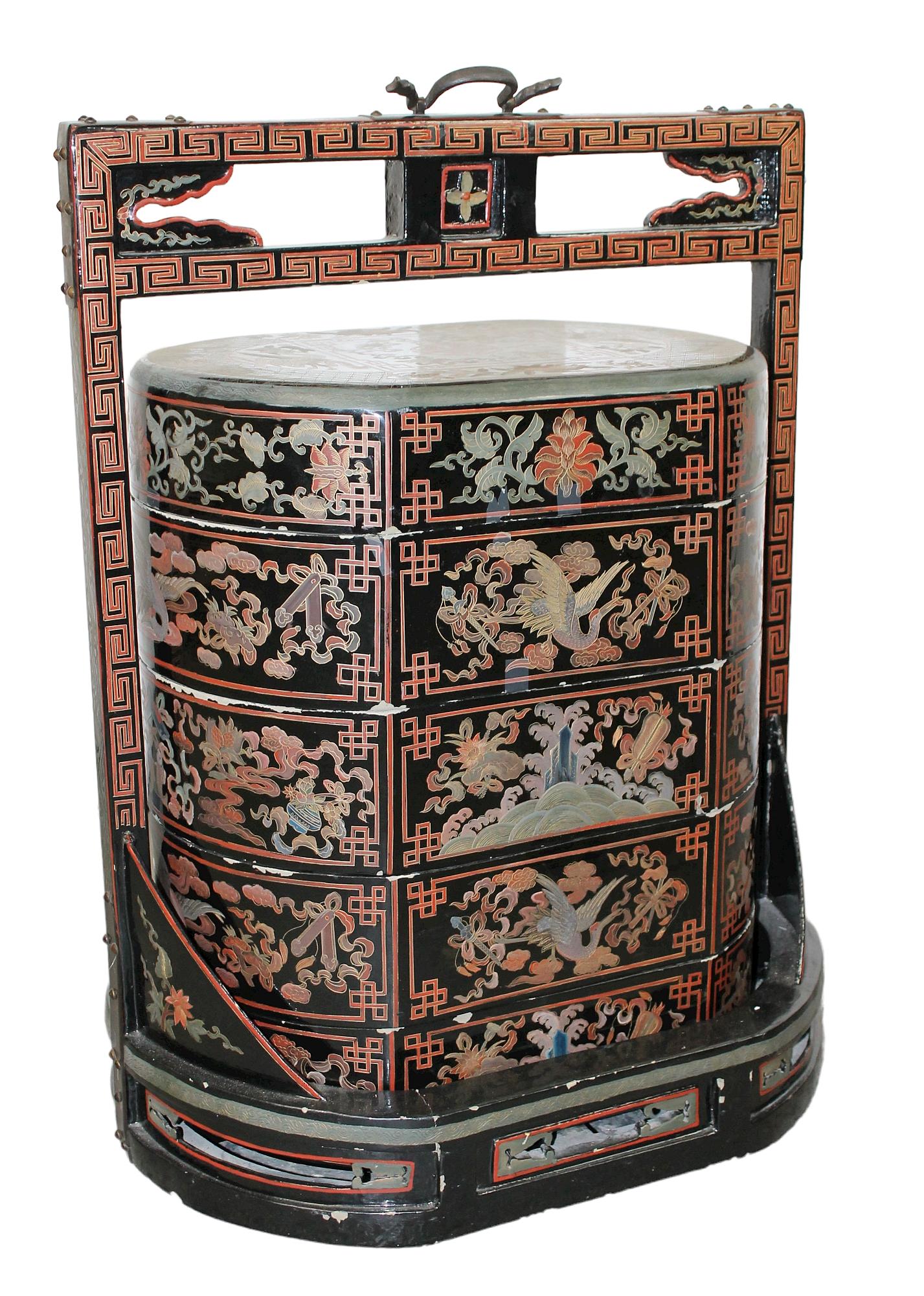 Chinese black lacquered stacking dowry chest - Oct 08, 2022 | King ...