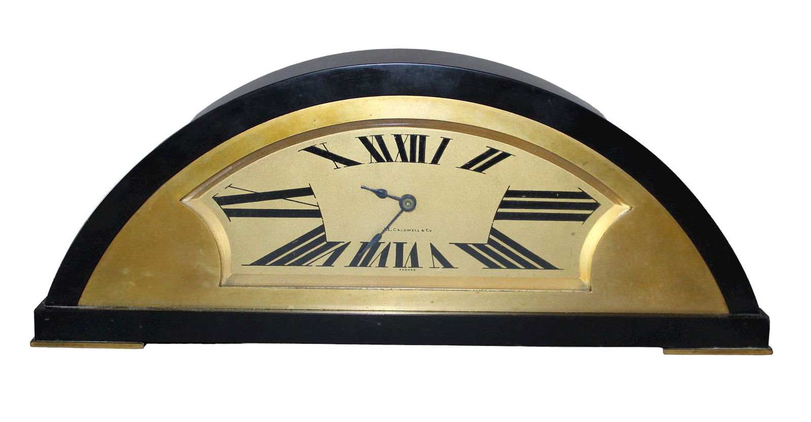 French Art Deco crescent clock by JE Caldwell & Co - Nov 19, 2022 ...