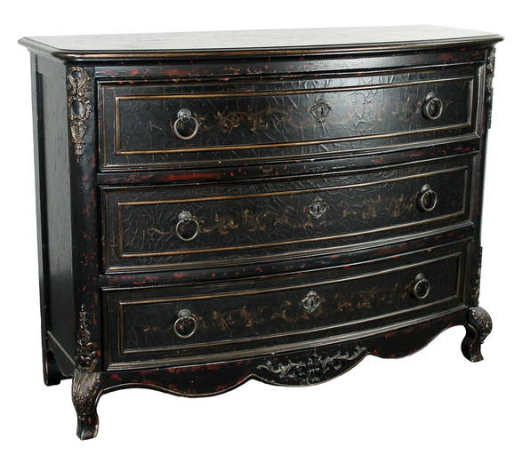 Pulaski 3 Drawer Painted Bombe Chest
