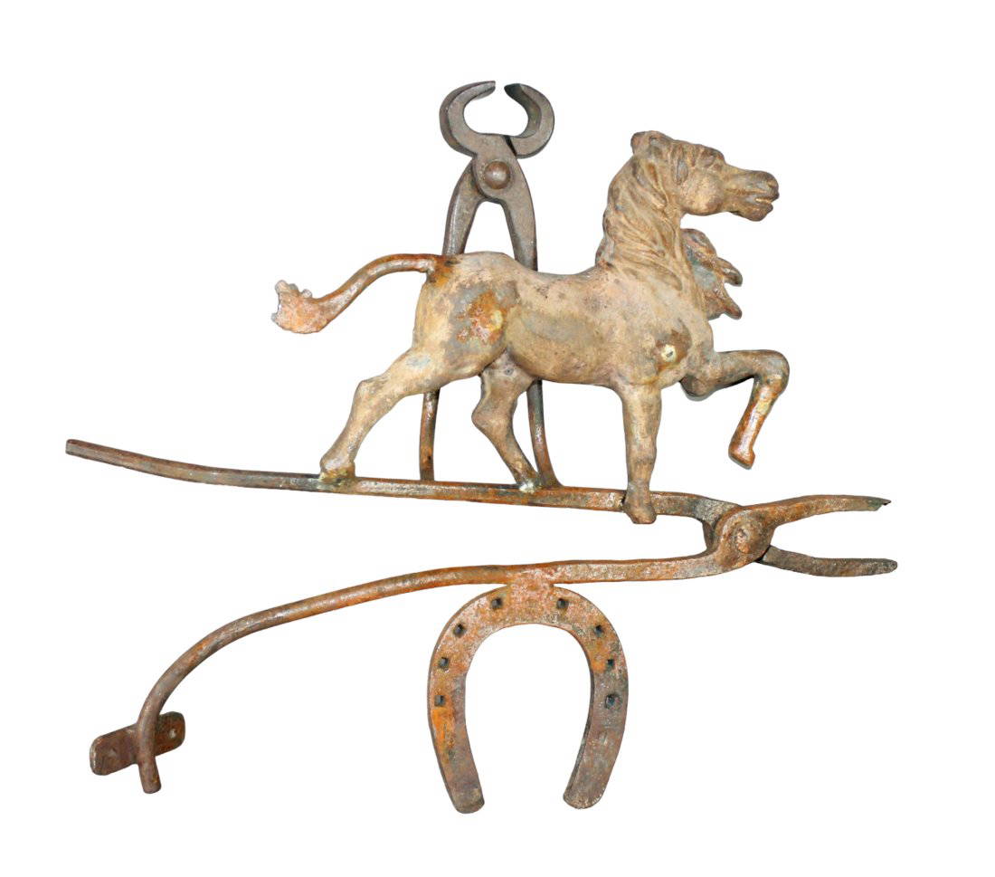 French Cast Iron Ferrier Trade Sign Auction