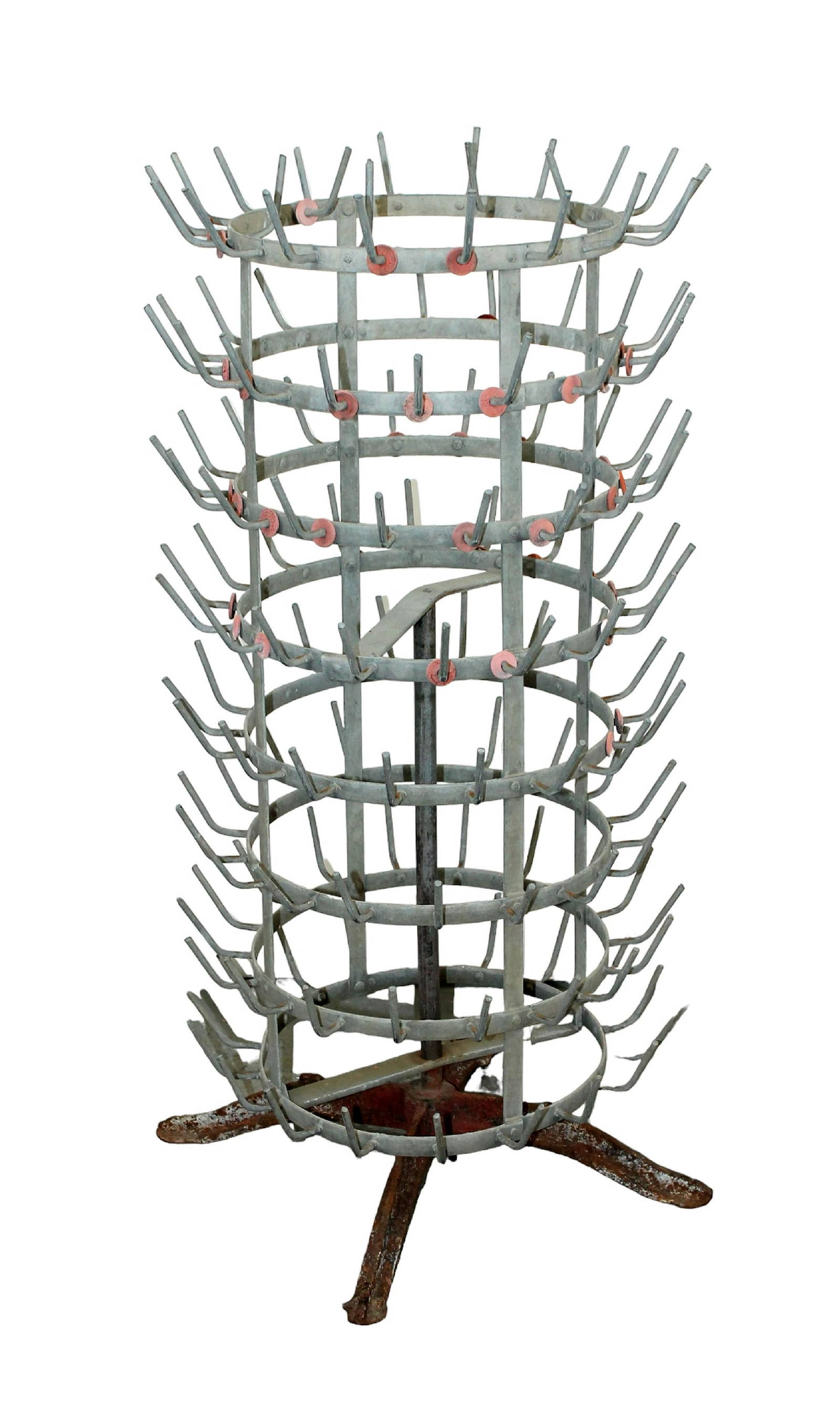 French Wine Bottle Drying Rack Auction