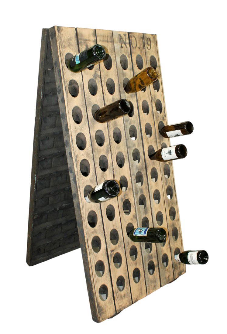 French A-frame Champagne Riddling Rack Auction