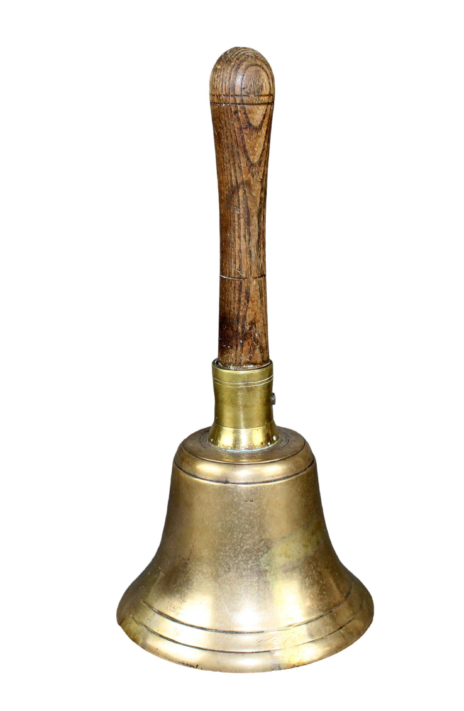 American Bronze Conductor's Bell With Oak Handle Auction