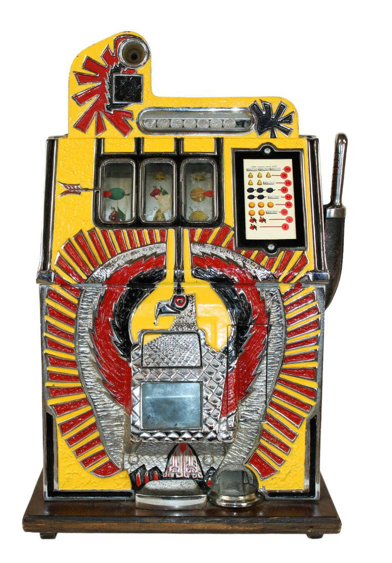 Antique Mills War Eagle 10 Cent Slot Machine Auction