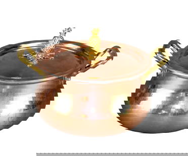 Italian Ruffoni Hammered Copper 5qt Stock Pot