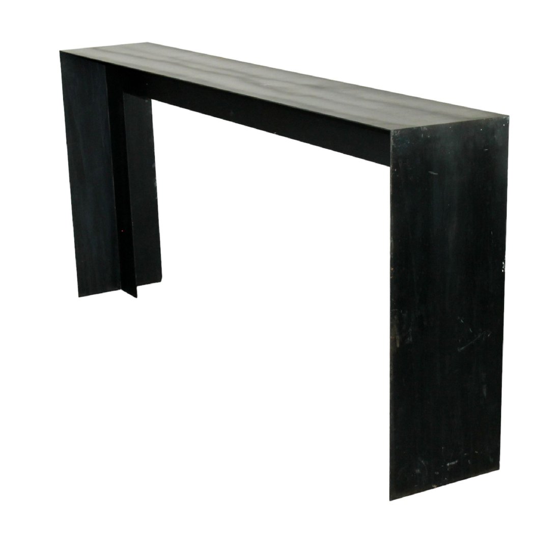 Modern Waterfall Console Table In Steel Auction