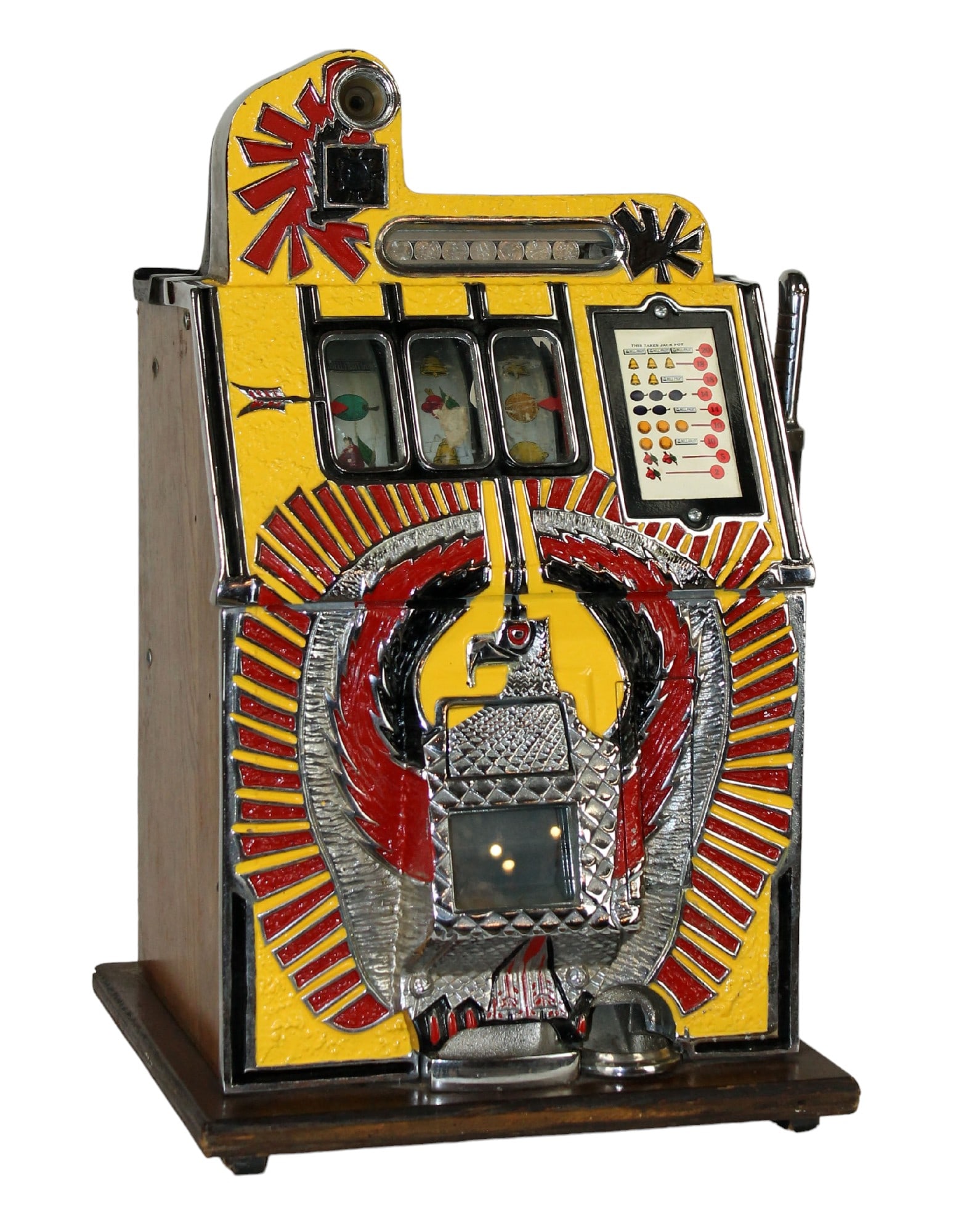 Antique Mills War Eagle 10 Cent Slot Machine Auction