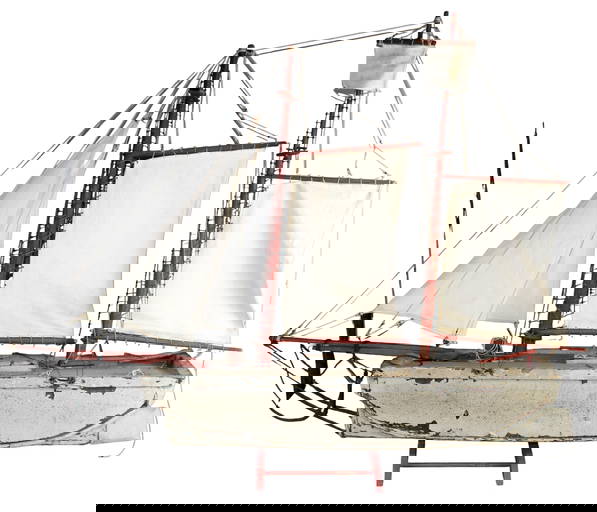Large Double Masted Model Of Whaling Ship