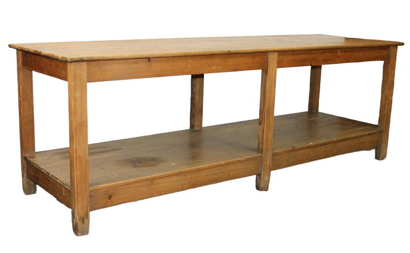 French Drapers Work Table In Pine
