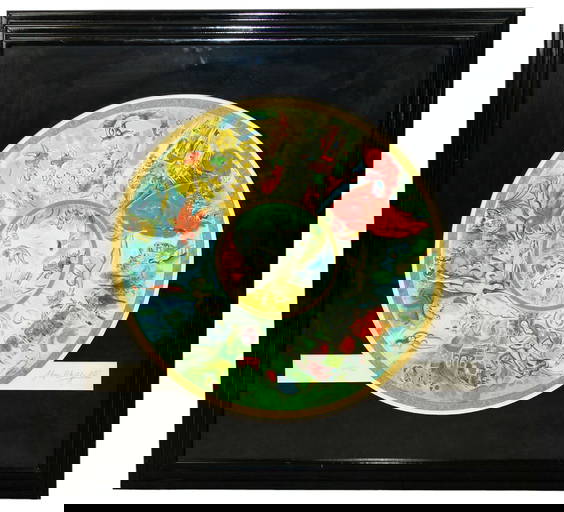 Marc Chagall Lithograph Of "paris Opera" 469/5000 With Coa