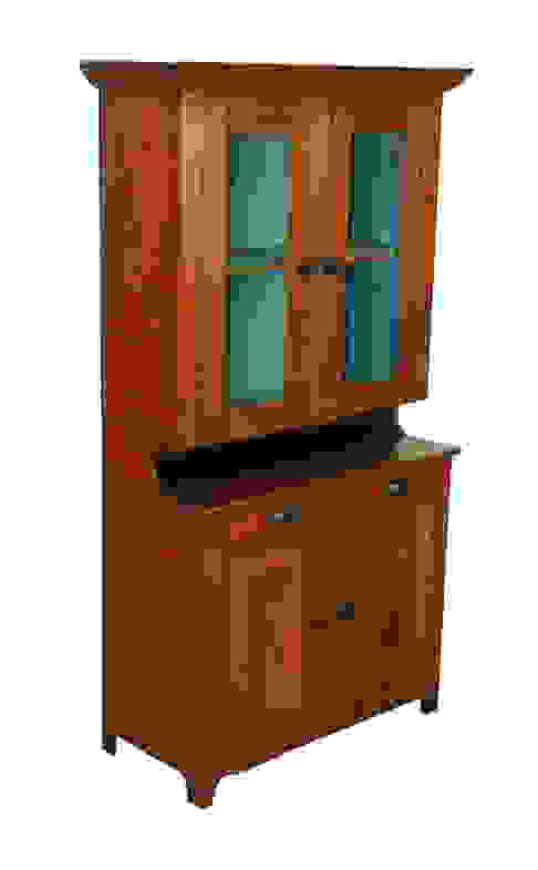 American Primitive Petite Step Back Cabinet In Pine Auction