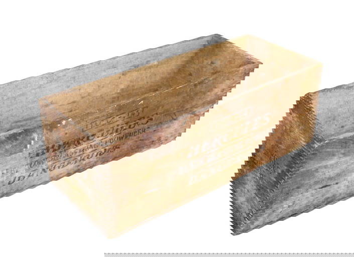 American Hercules Black Blasting Powder Primitive Wooden Crate