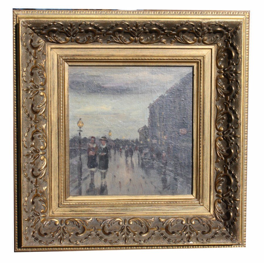 Joachim Miro Oil On Board Impressionist