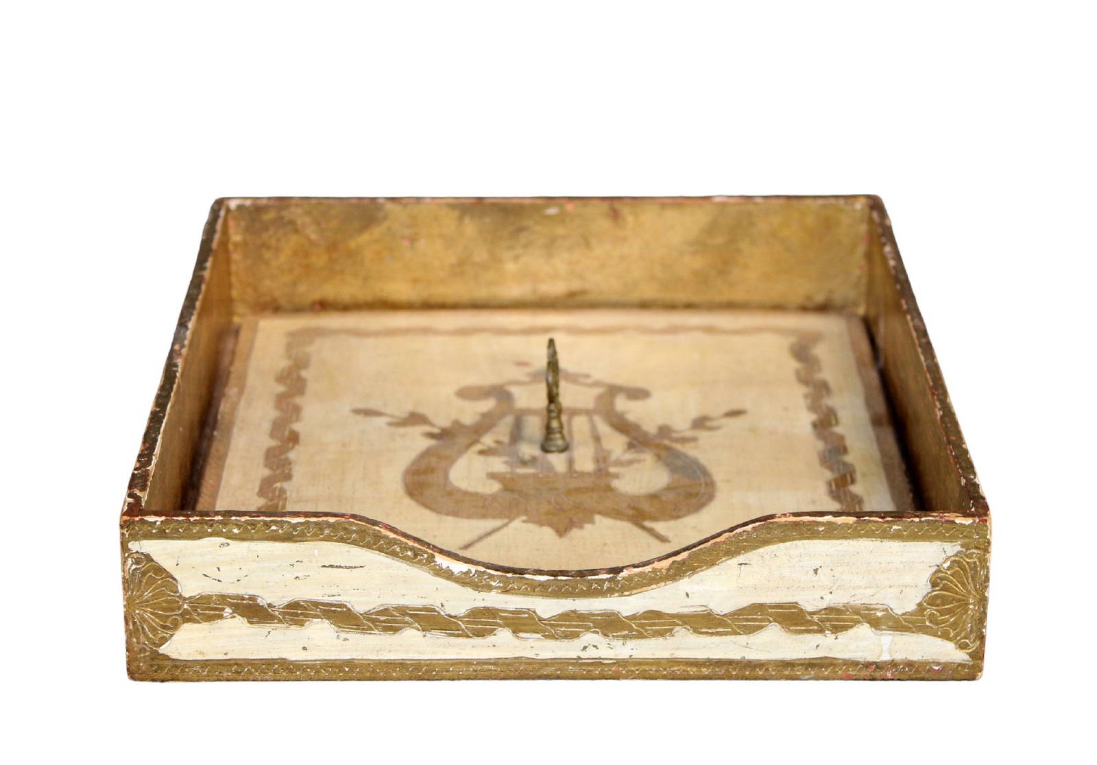 Italian Gilt Desk Letter Box Auction