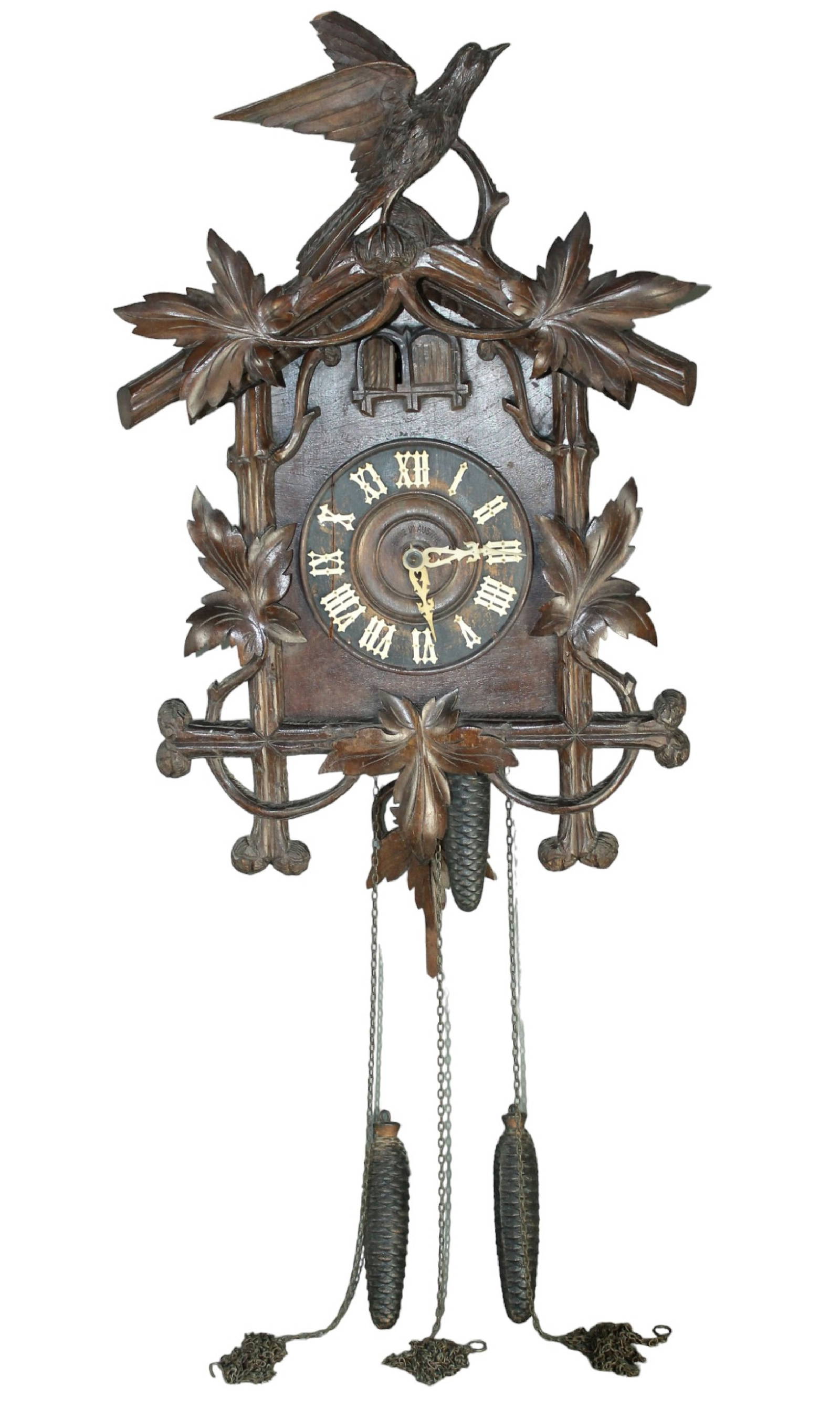 Austrian Cuckoo Clock With Bird Auction