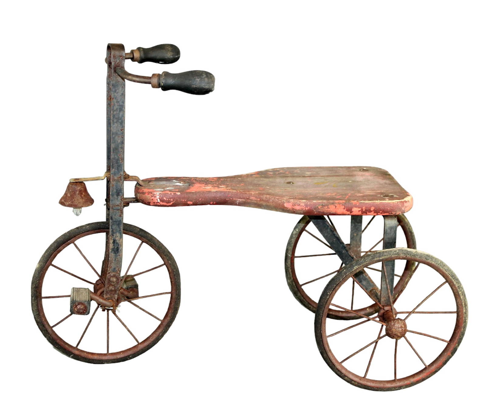 Victorian Child's Wooden Tricycle With Bell Auction