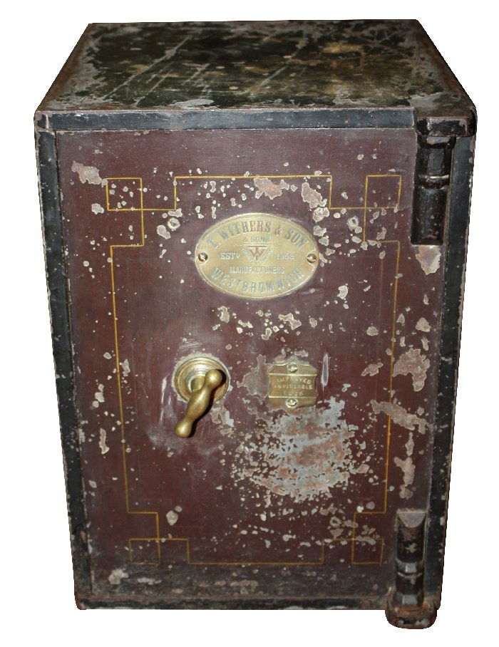 Antique English T. Withers & Son small safe