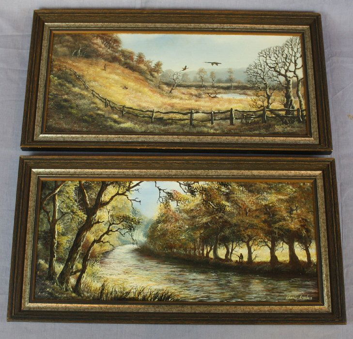 Charles Comber lot of 2 oil on board paintings - May 06, 2014 | King ...