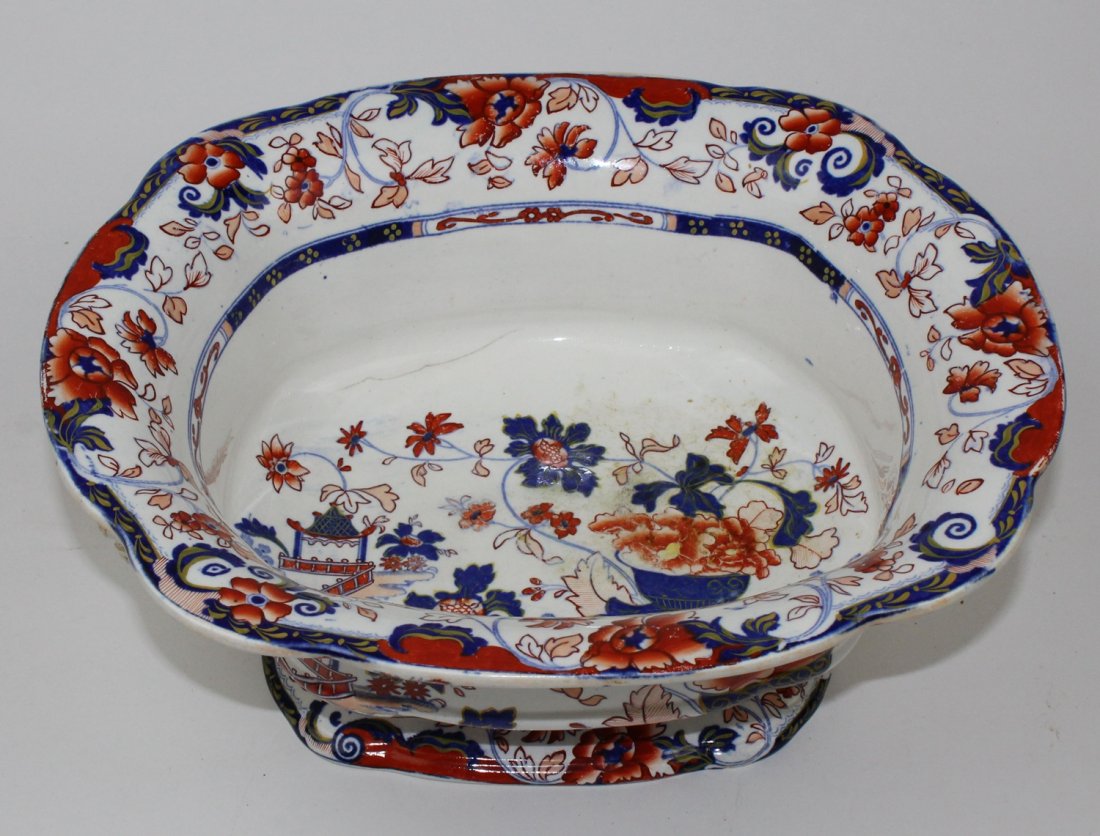 Amherst Japan stone china tureen with handles