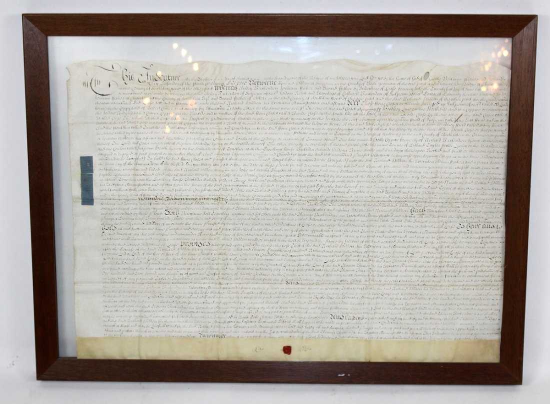 English land deed on vellum