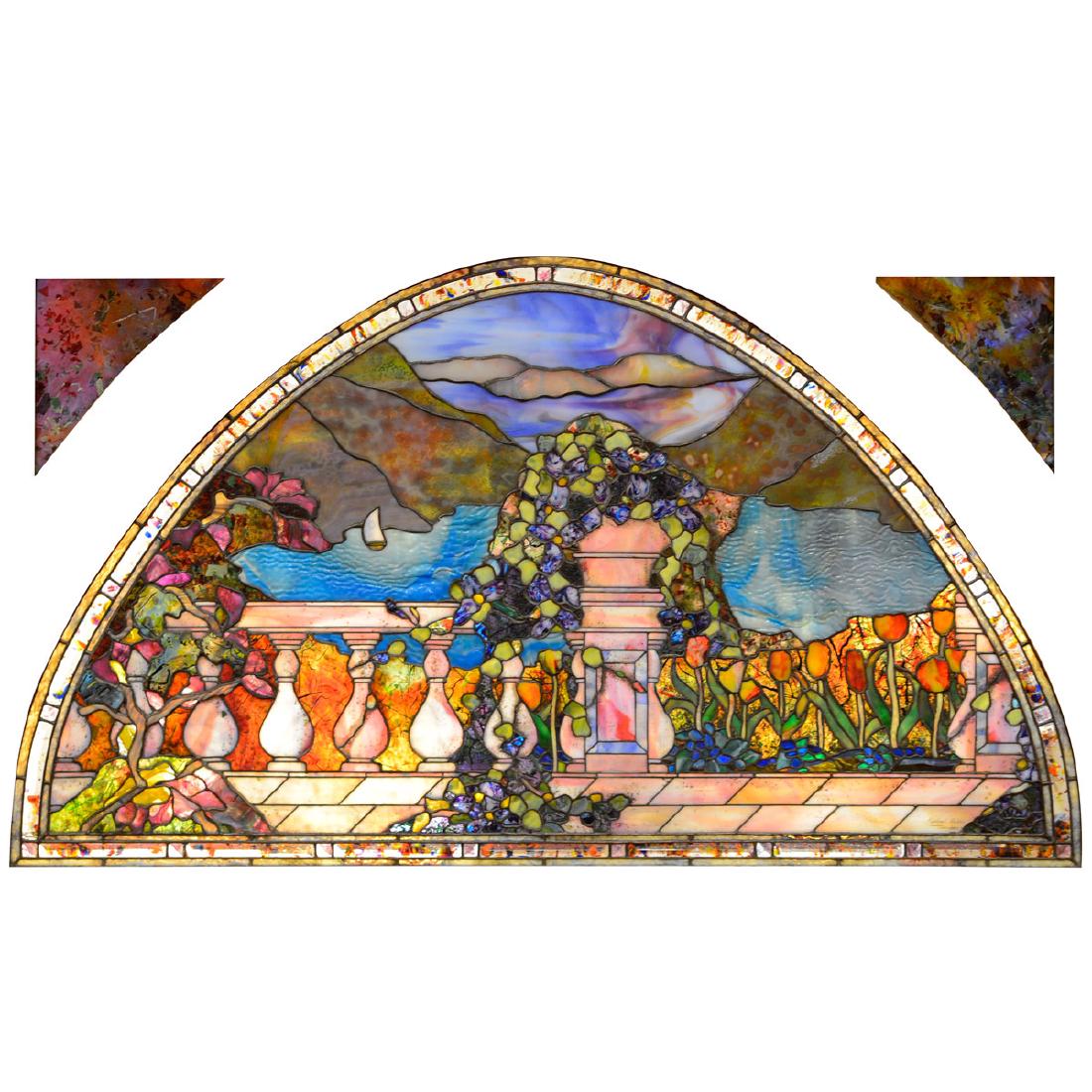 Michael Mattei Stained Glass Typanum Landscape Panel