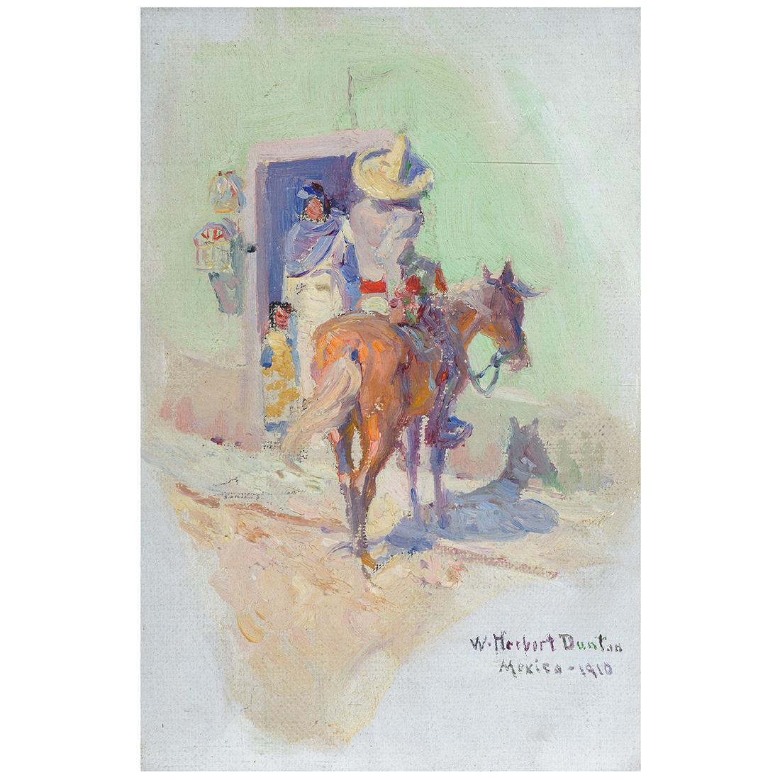 William Herbert Dunton "The Gossip" oil on canvas laid - Nov 11, 2017 ...