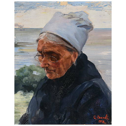 Cesare Bacchi "Portrait of Elderly Lady" oil on canvas - Jan 13, 2018 ...
